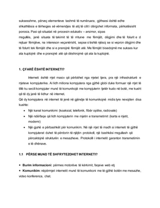 Komunikimi Në formën e Web-it | DOCX