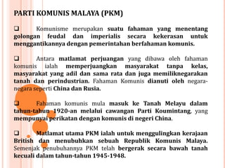 Komunis dan darurat | PDF