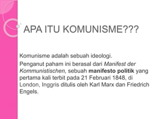 Komunisme.. | PPTX