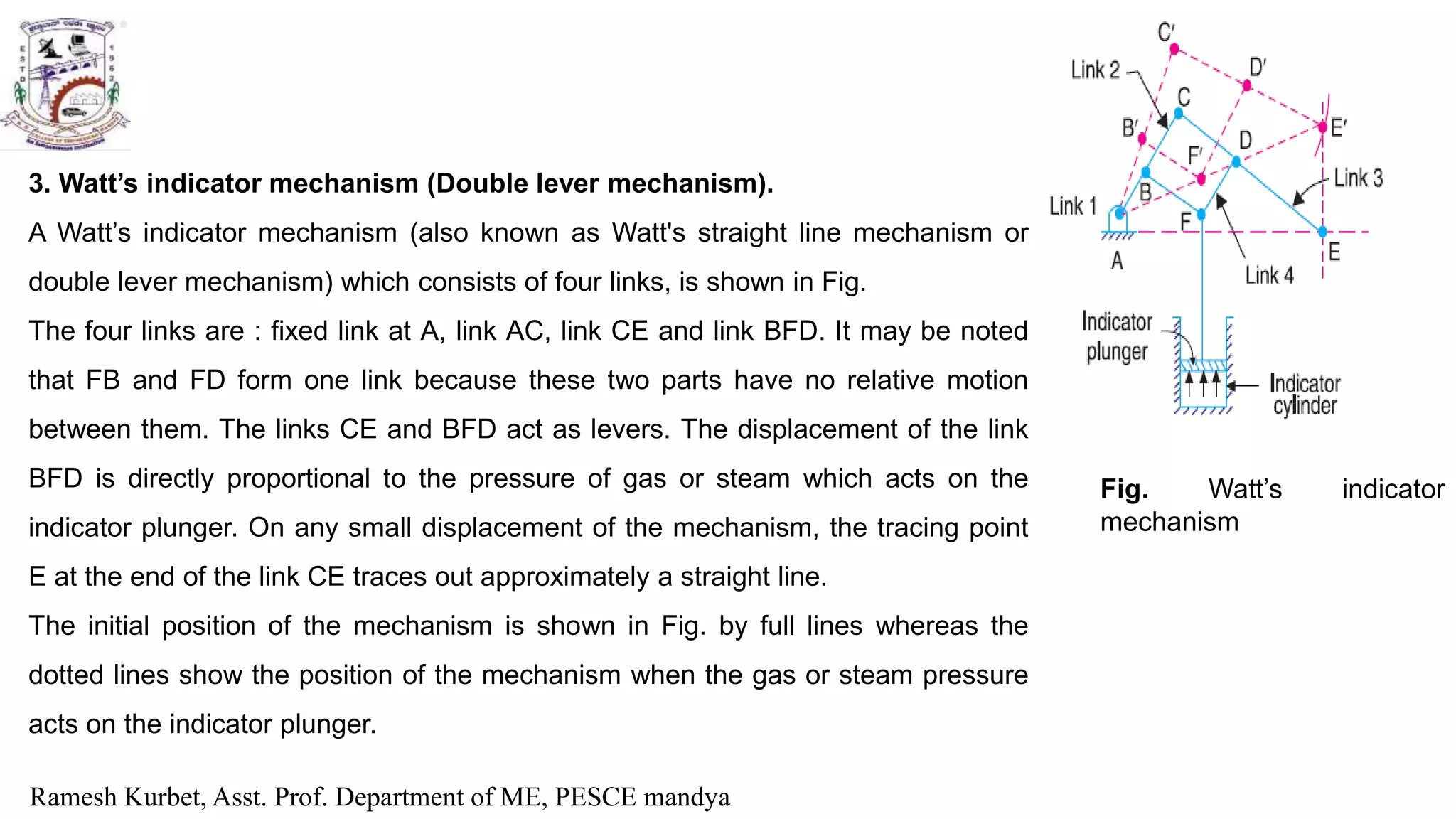 Kinematics of Machinery | PPTX