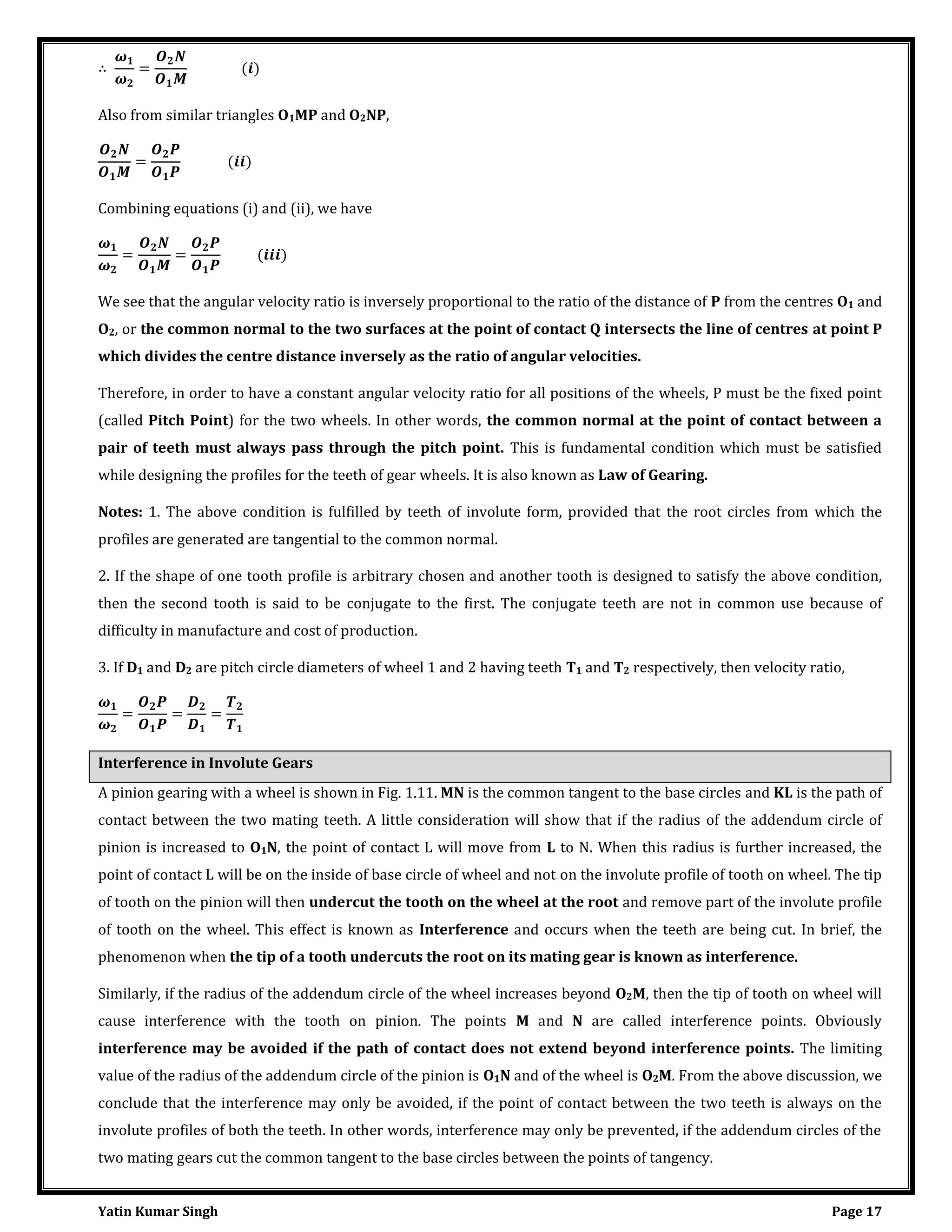 Gears and Gear Trains | PDF