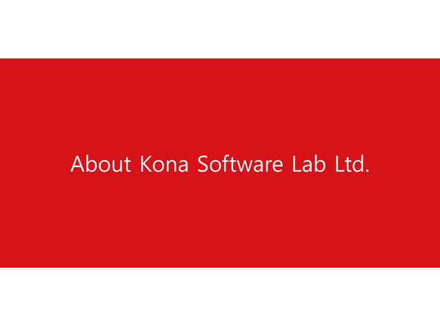 Kona Corporate Profile | PPT