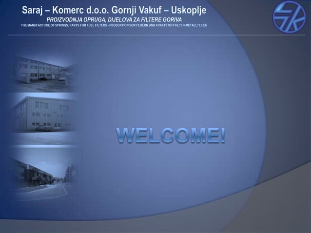 Saraj - Komerc d.o.o. business presentation | PPSX | Woodworking | Arts and Crafts