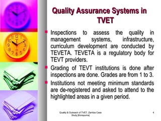 Quality and Outreach of TVET- Zambian Case Study | PPT | Education ...