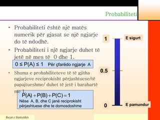 Konceptet baze te probabilitetit | PDF