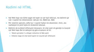 Web dizajni - konceptet themelore | PPTX