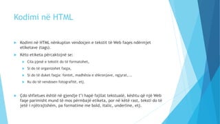 Web dizajni - konceptet themelore | PPTX