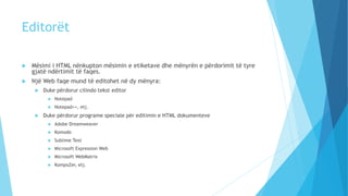 Web dizajni - konceptet themelore | PPTX