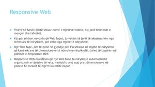 Web dizajni - konceptet themelore | PPTX