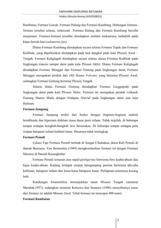 Kondisi geologi regional daerah salem | DOCX