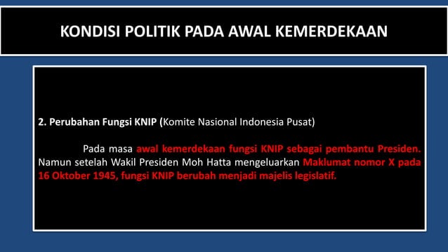 Kondisi Politik Indonesia Pada Masa Awal Kemerdekaanpdf 