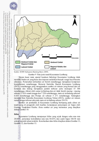 KONDISI UMUM. Gambar 6 Peta administrasi Kecamatan Lembang. Sumber ...