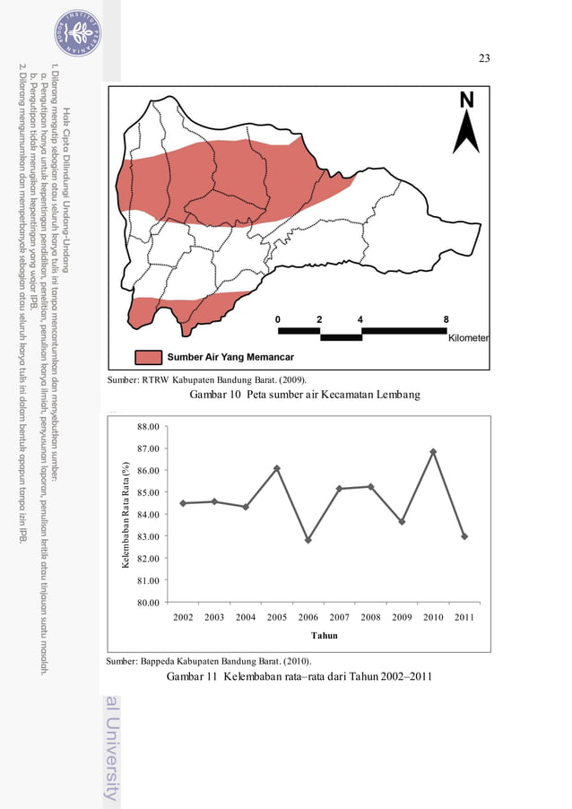 KONDISI UMUM. Gambar 6 Peta administrasi Kecamatan Lembang. Sumber ...