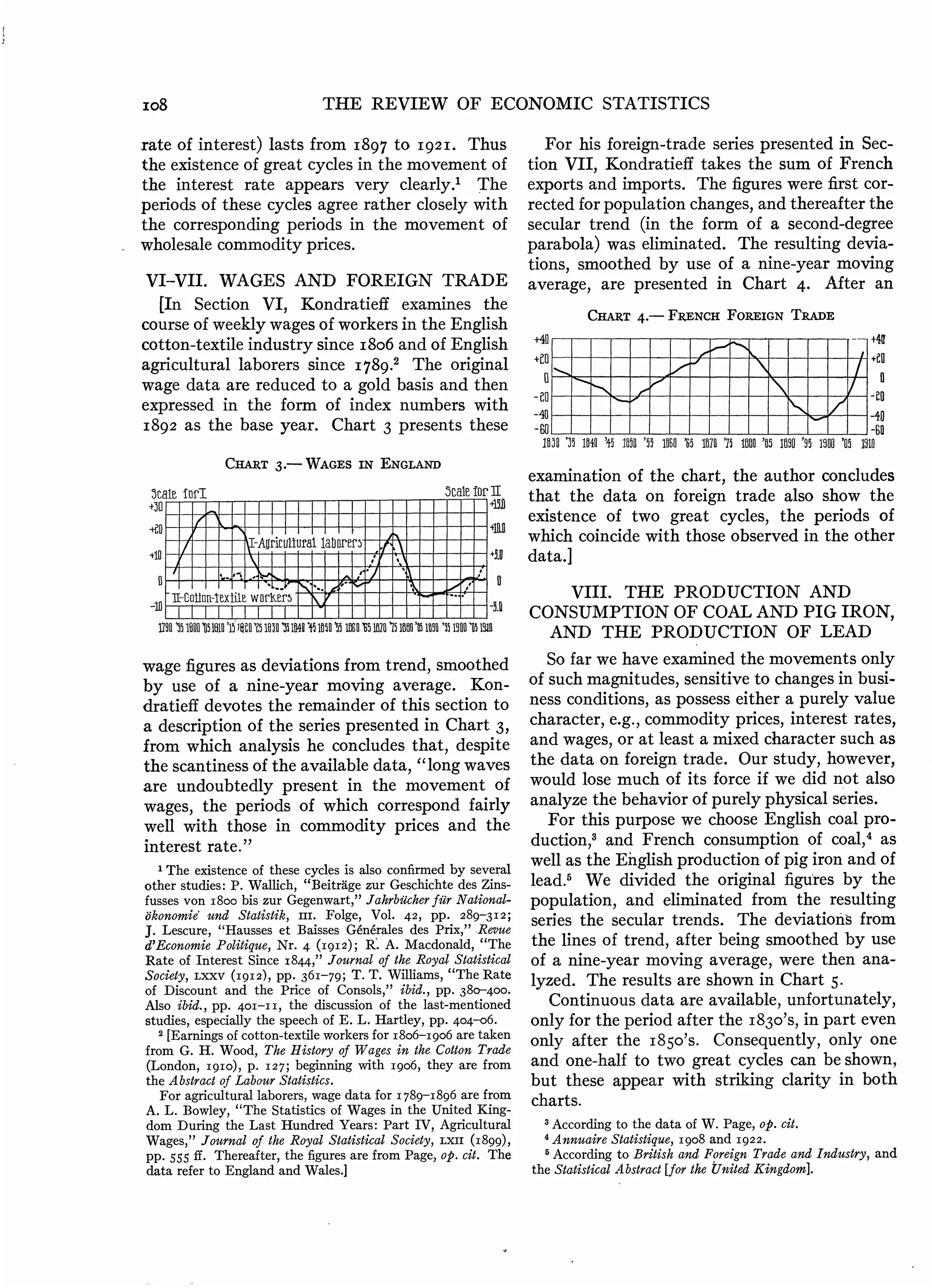 Kondratieff Cycles - The Long Waves In Economic Life (1935) | PDF