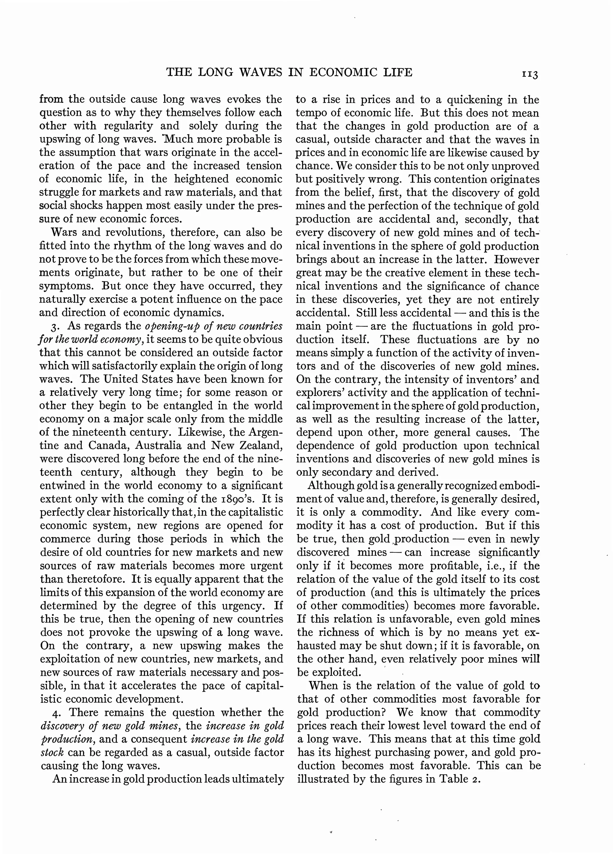Kondratieff Cycles - The Long Waves In Economic Life (1935) | PDF