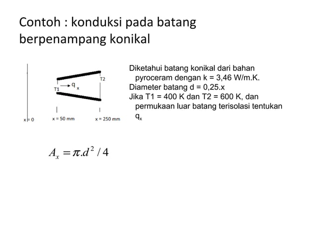 Konduksi keadaan steady satu dimensi | PPT
