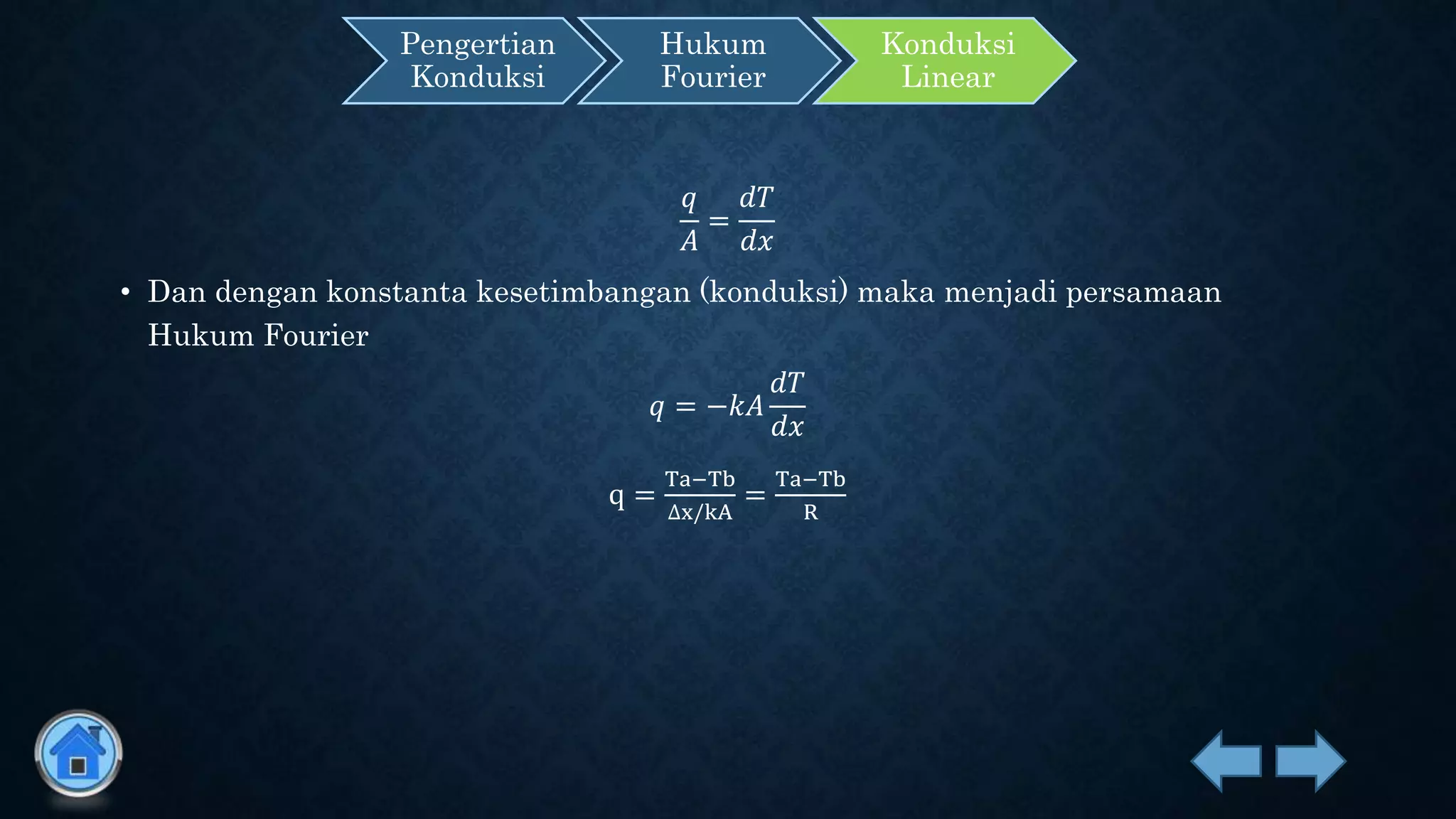 Konduksi linear | PPTX