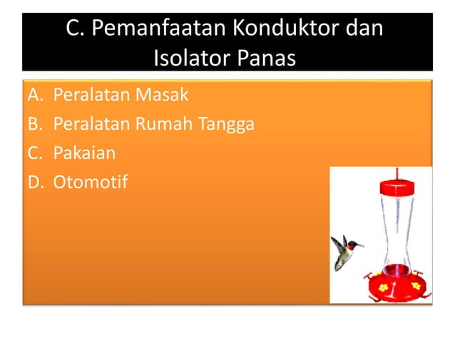 Konduktor dan isolator panas | PPTX
