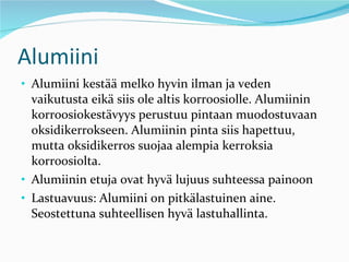 Koneistettavat materiaalit | PPT