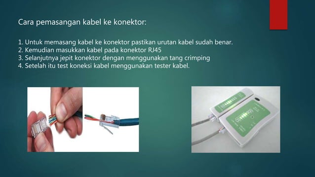 Koneksi antar komputer dengan kabel cross over | PPT