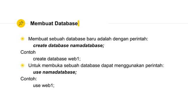 Cara membuat koneksi PHP dan database MySQL | PPTX