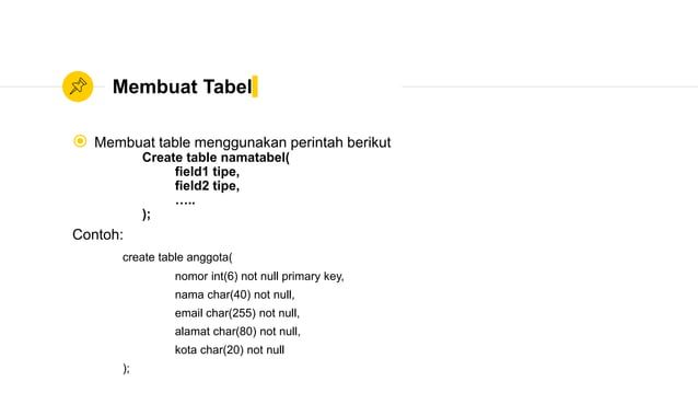 Cara membuat koneksi PHP dan database MySQL | PPTX