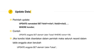 Cara membuat koneksi PHP dan database MySQL | PPTX