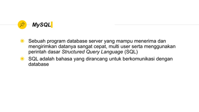 Cara membuat koneksi PHP dan database MySQL | PPTX