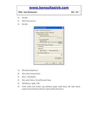 Koneksi vb dengan database mysql | PDF