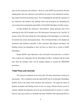 Strategic Marketing Plan - KONE Product Launch in Germany | PPT