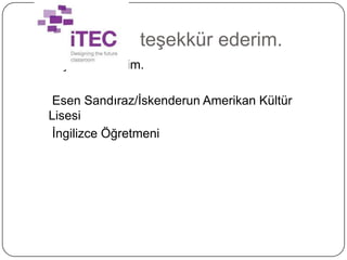 Amerikan Kültür Lisesi ITEC projesi sunumu | PPTX