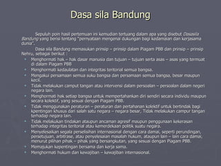 Konferensi Tingkat Tinggi Asia Afrika | PPT