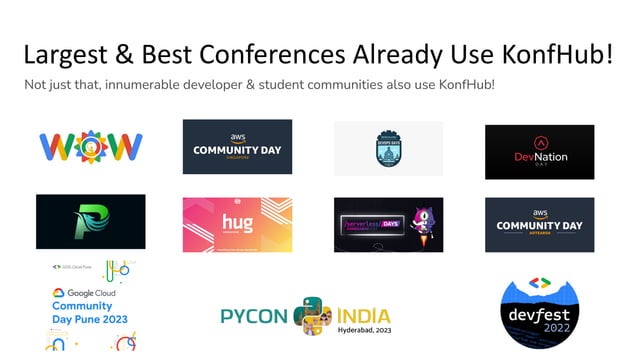 KonfHub Features, Benefits and Pricing | PPT