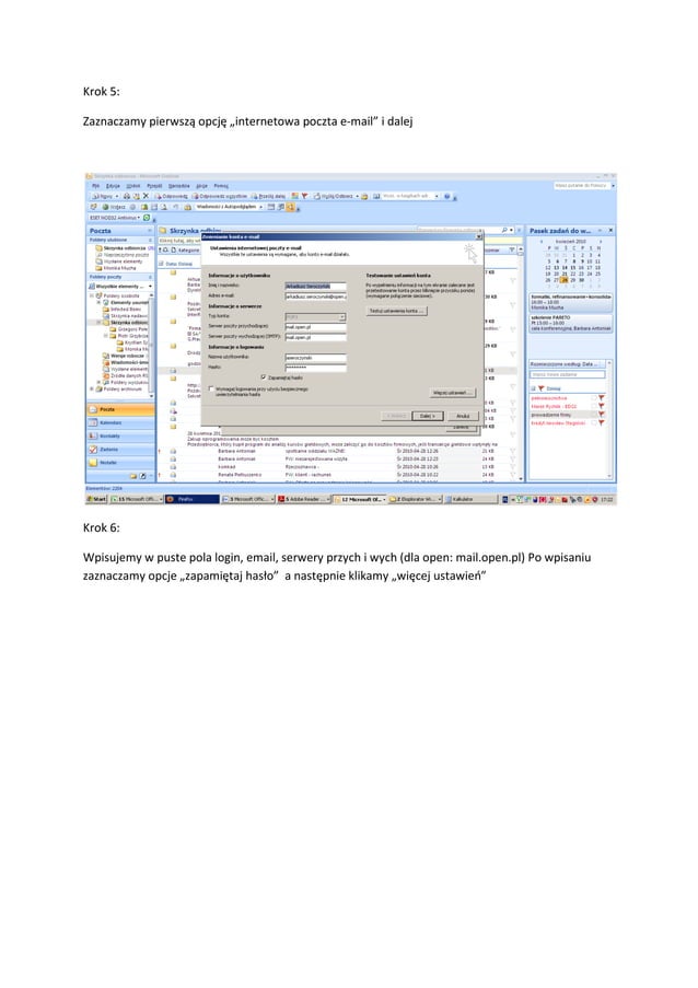 Konfiguracja skrzynki open | PDF