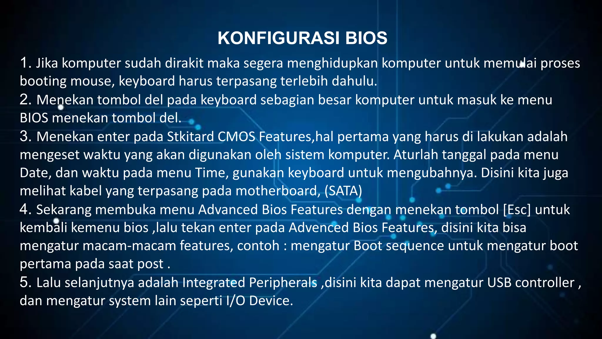 Konfigurasi bios | PPTX