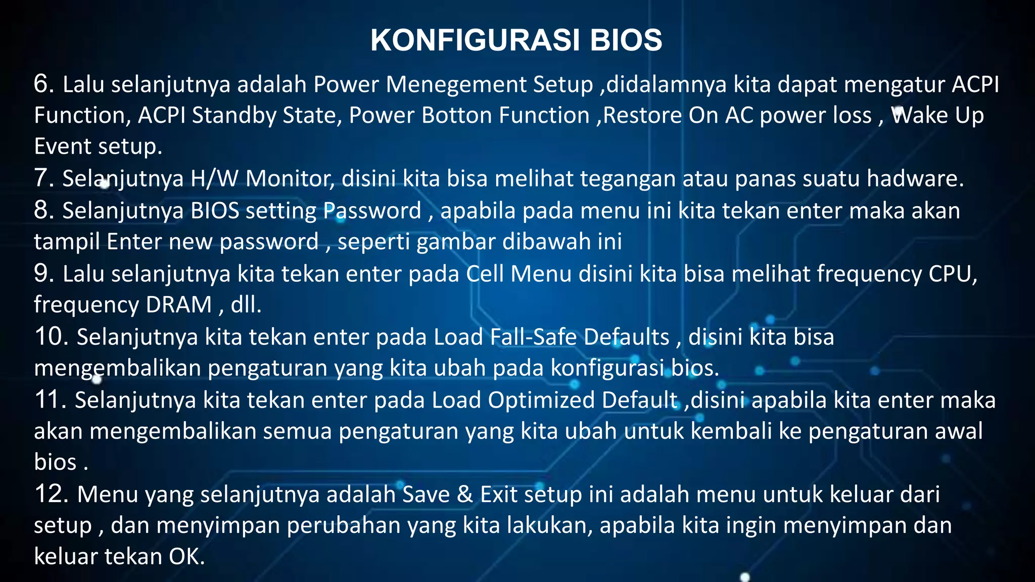 Konfigurasi bios | PPTX