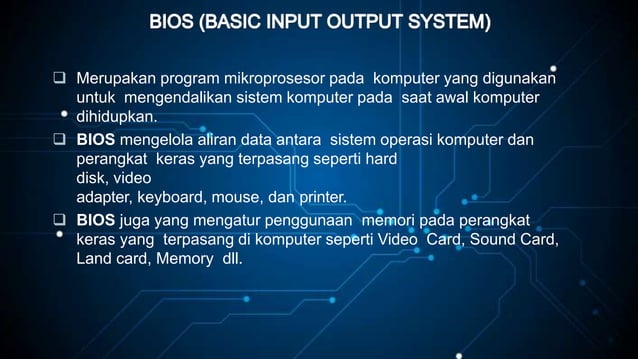 Konfigurasi bios | PPTX