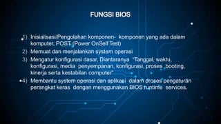 Konfigurasi bios | PPTX