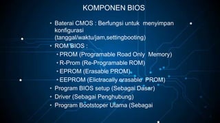 Konfigurasi bios | PPTX