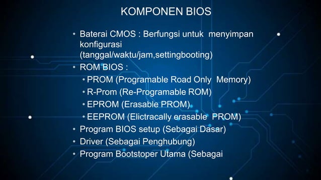 Konfigurasi bios | PPTX