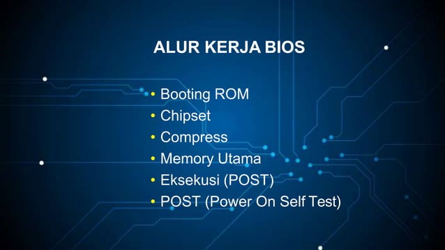 Konfigurasi bios | PPTX