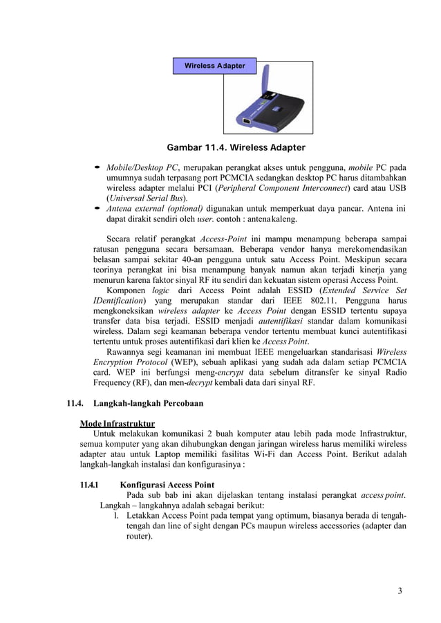 Konfigurasi dasar wlan | PDF