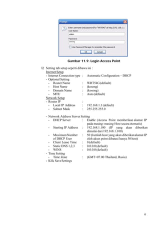 Konfigurasi dasar wlan | PDF