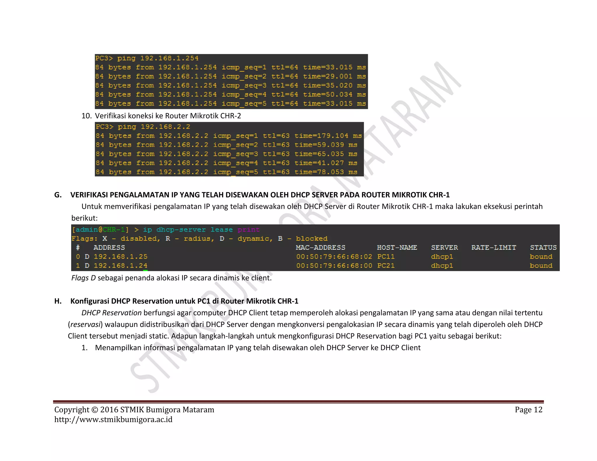 Konfigurasi DHCP Server dan DHCP Relay Agent di Mikrotik Menggunakan ...