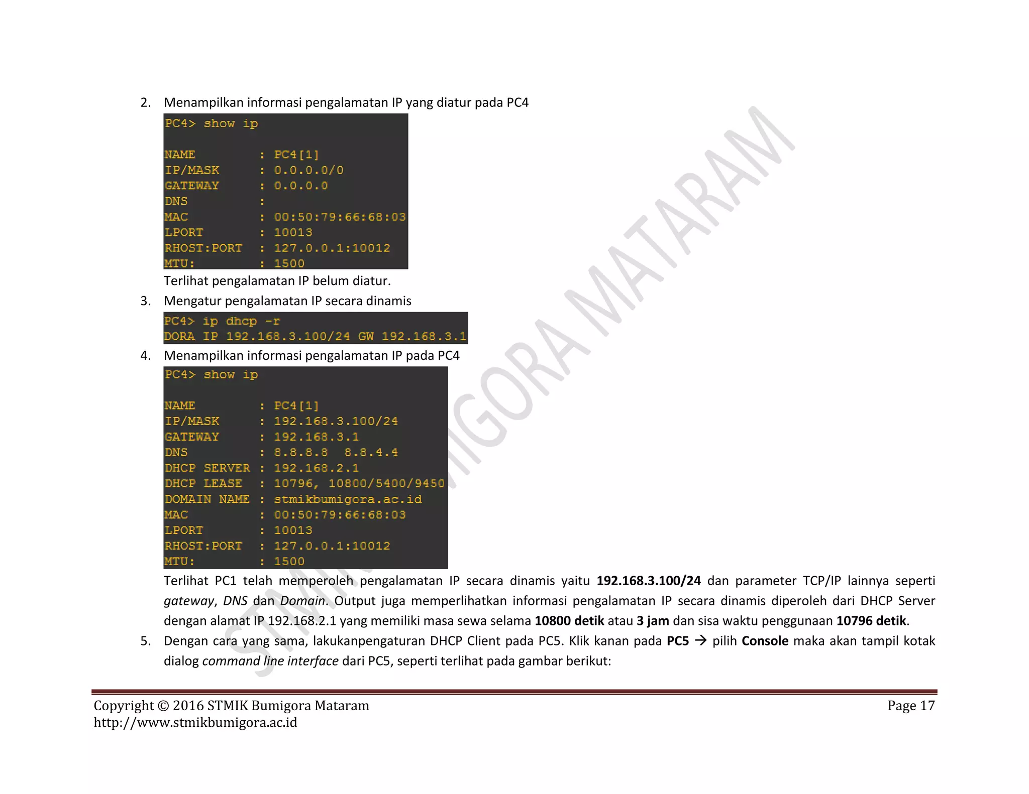 Konfigurasi DHCP Server dan DHCP Relay Agent di Mikrotik Menggunakan GNS3 | PDF