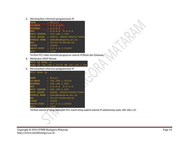 Konfigurasi DHCP Server dan DHCP Relay Agent di Mikrotik Menggunakan GNS3 | PDF
