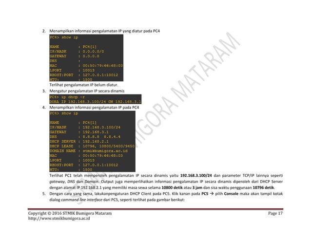 Konfigurasi DHCP Server dan DHCP Relay Agent di Mikrotik Menggunakan GNS3 | PDF
