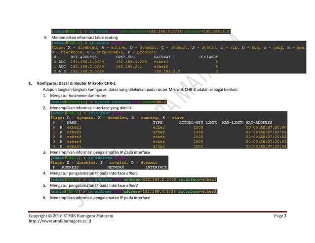 Konfigurasi DHCP Server dan DHCP Relay Agent di Mikrotik Menggunakan GNS3 | PDF