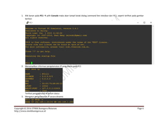 Konfigurasi DHCP Server dan DHCP Relay Agent di Mikrotik Menggunakan GNS3 | PDF