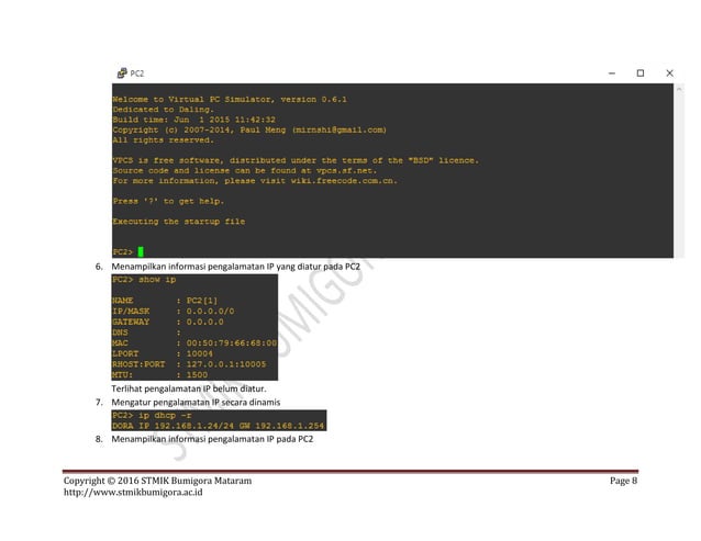 Konfigurasi DHCP Server dan DHCP Relay Agent di Mikrotik Menggunakan GNS3 | PDF
